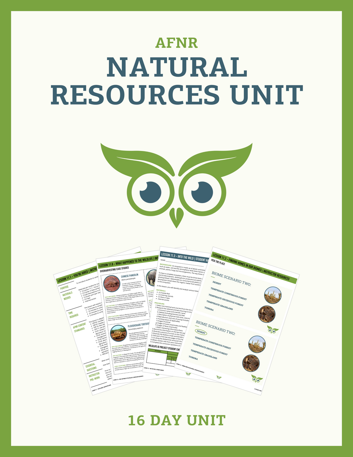 Natural Resources Unit | The Owl's Nest