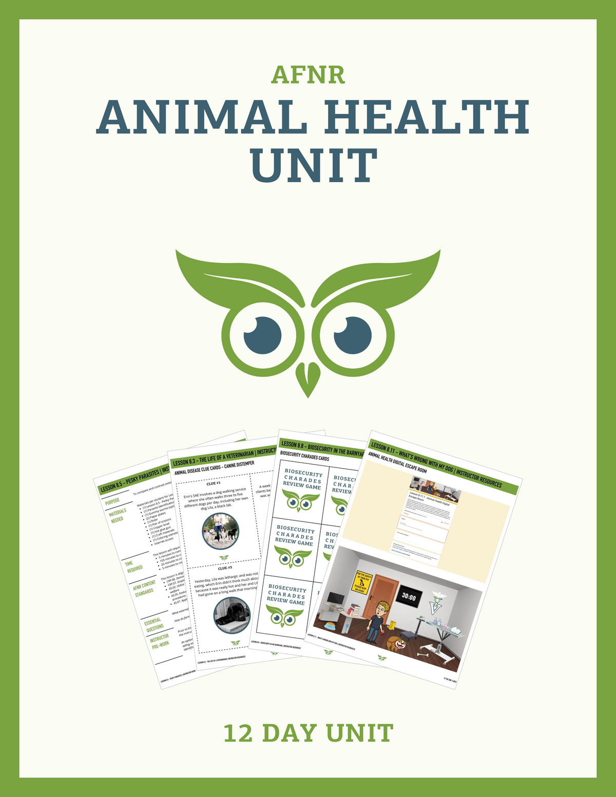 Animal Health Unit | The Owl's Nest