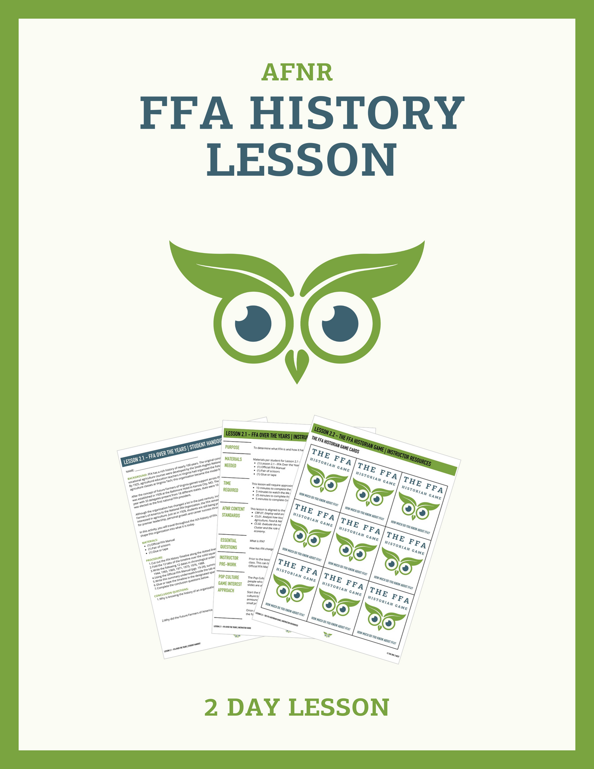 FFA History Lesson | The Owl's Nest