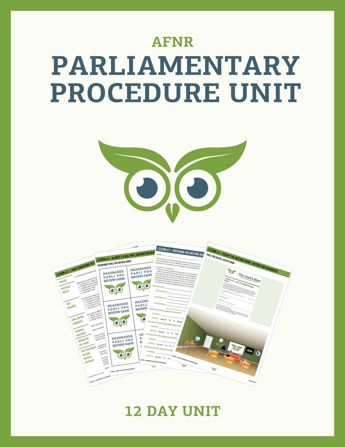 Parliamentary Procedure Unit | The Owl's Nest