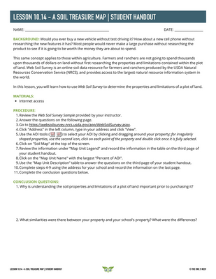 Soil Science Unit | The Owl's Nest
