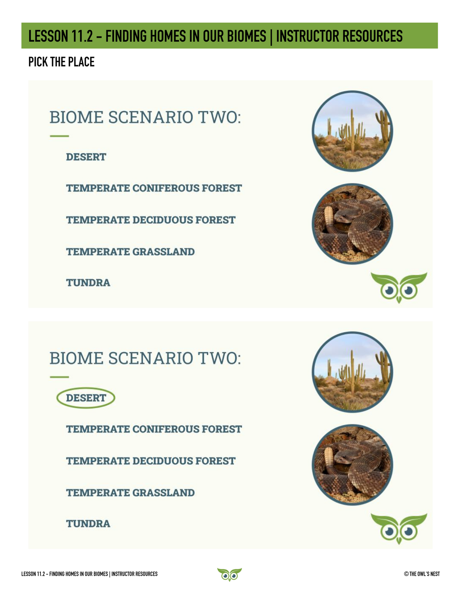 Natural Resources Unit | The Owl's Nest